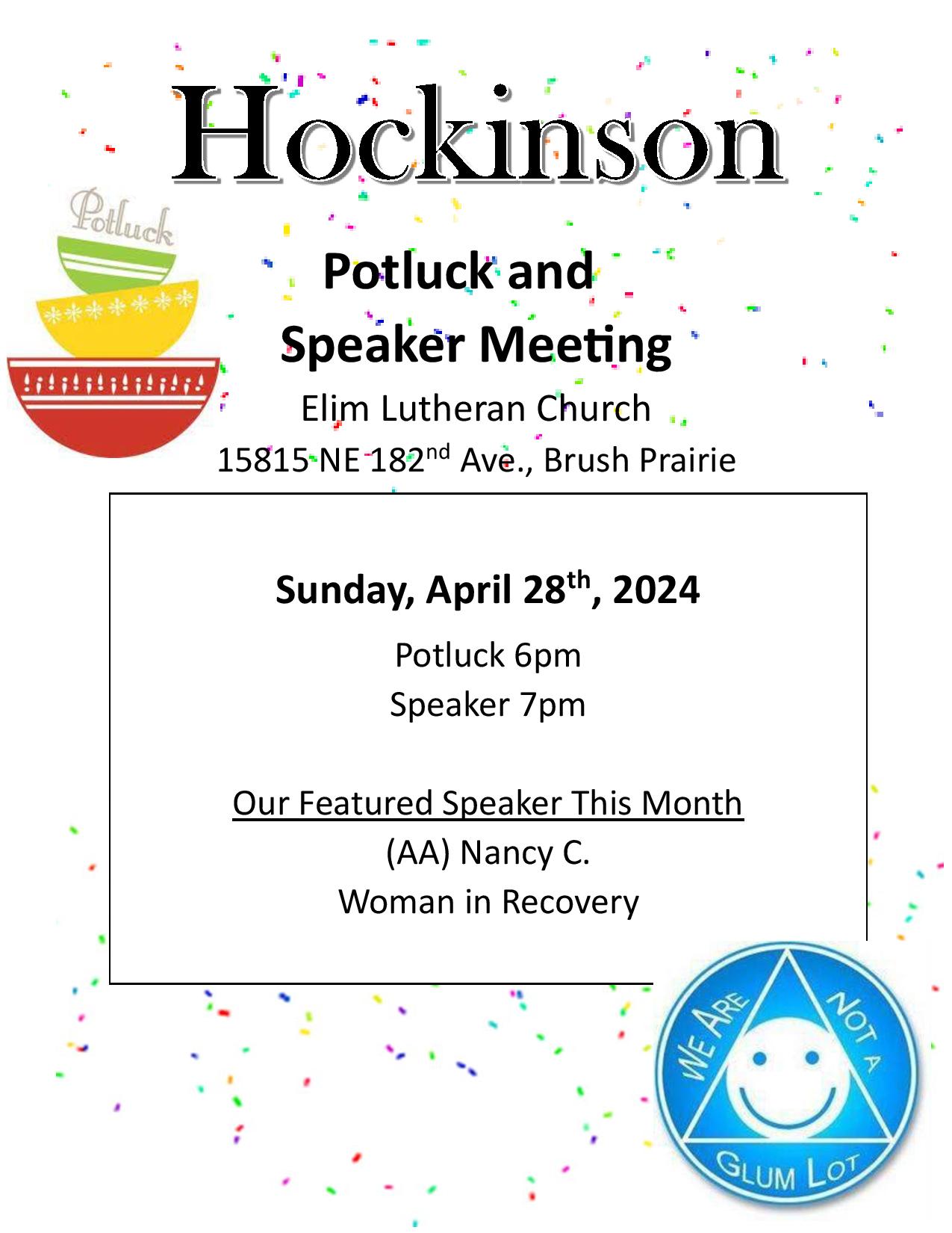 Hockinson Potluck & Speaker Meeting – Vancouver Intergroup Alcoholics ...